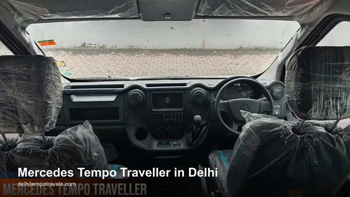 Mercedes Tempo Traveller Hire in Delhi | Premium Van ₹30/Km